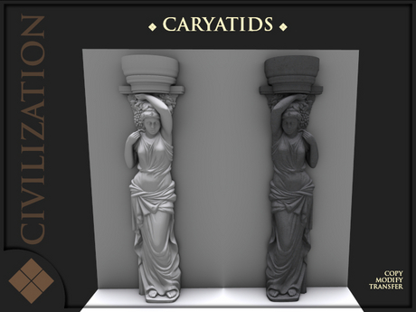Second Life Marketplace - Caryatids - 6 LI - FULL PERM Mesh link-set